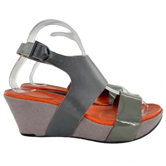 Tsubo | Shoes | Tsubo Womens Sandals Size 8 39 Gray Orange Leather ...